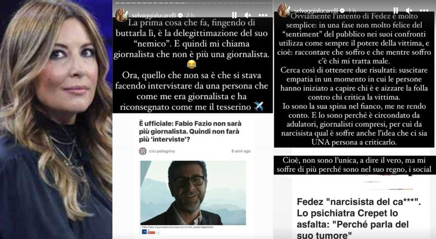 Selvaggia Lucarelli contro Fedez dopo la frecciatina a Che tempo che fa ... Selvaggia Lucarelli contro Fedez dopo la frecciatina a Che tempo che fa ...