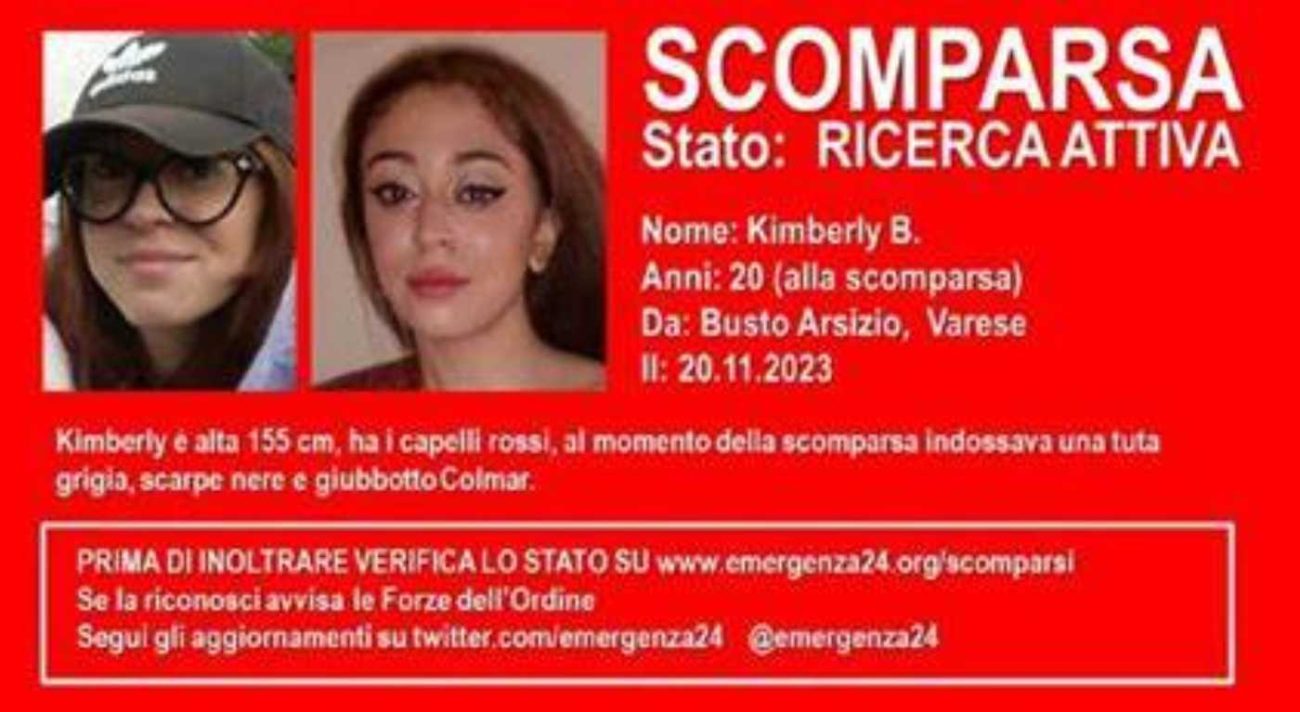 Scomparsa Kimberly Bonvissuto, l'angoscia del padre che fa un appello ...